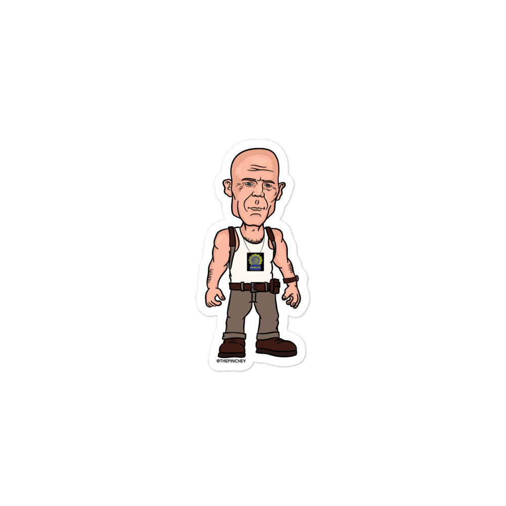 Bruce Willis Yippee Ki Yay Die Hard Kiss-Cut Vinyl Sticker – The Pinchey